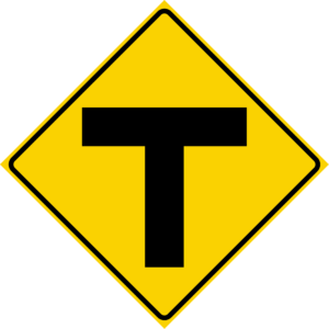 T Intersection (W2-4) | Akron Safety Lite - Traffic and Construction Signs